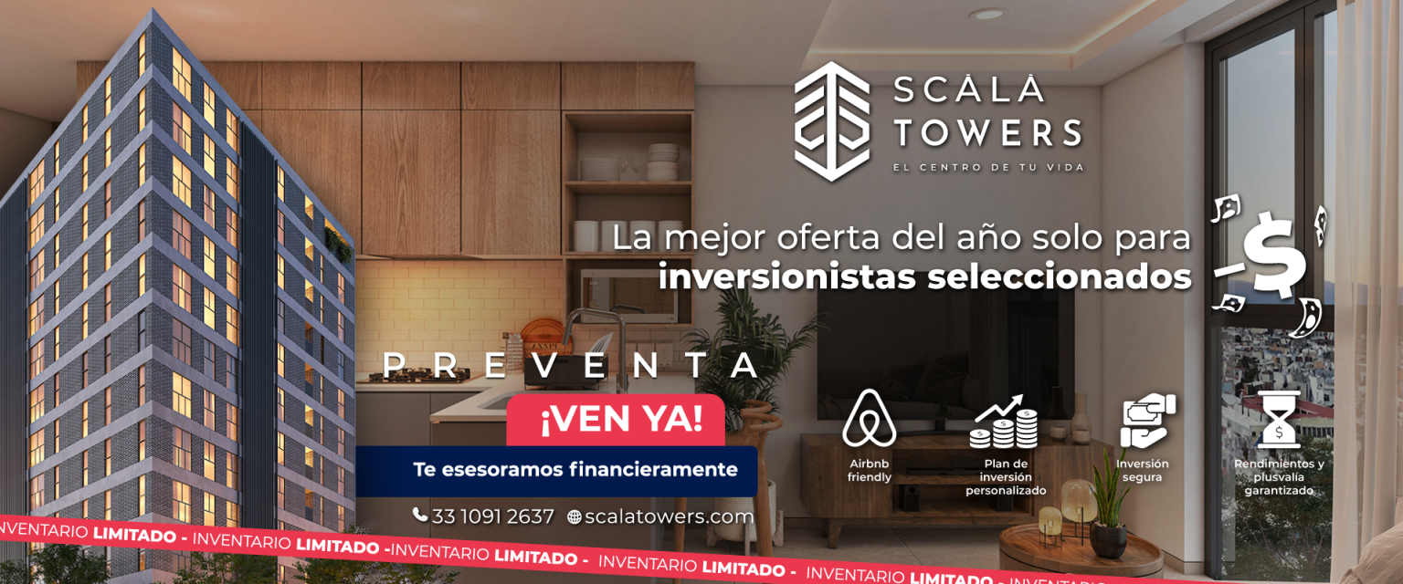 Preventa de Departamentos en la colonia - Scala Towers